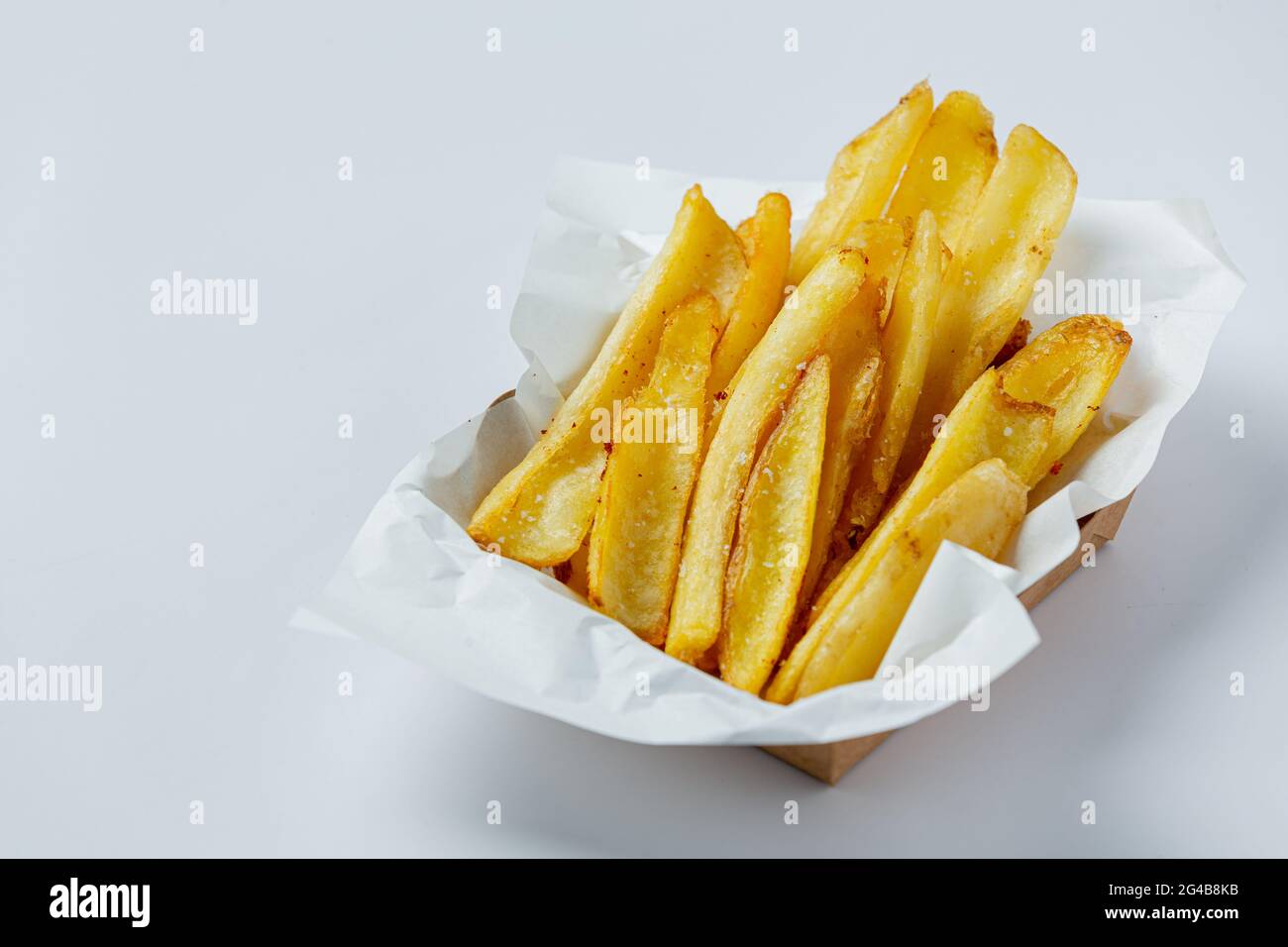 French fries in cardboard box Stock Photo - Alamy