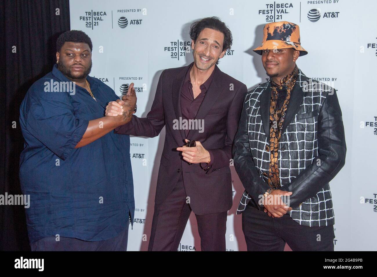 Johnny "Boogotti" Hopkins, Adrien Brody and Jade Yorker attend the ...