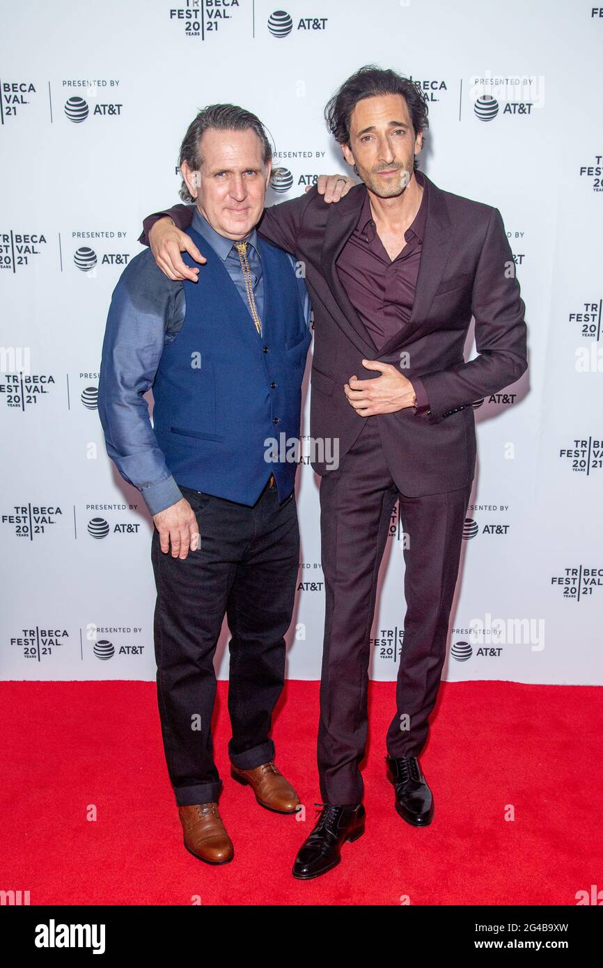 Daniel Sollinger and Adrien Brody attend the Clean Premiere during the ...
