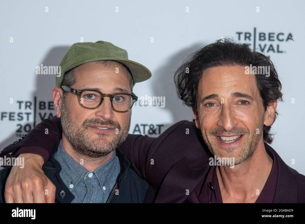 Paul Solet and Adrien Brody attend the Clean Premiere during the 2021 ...