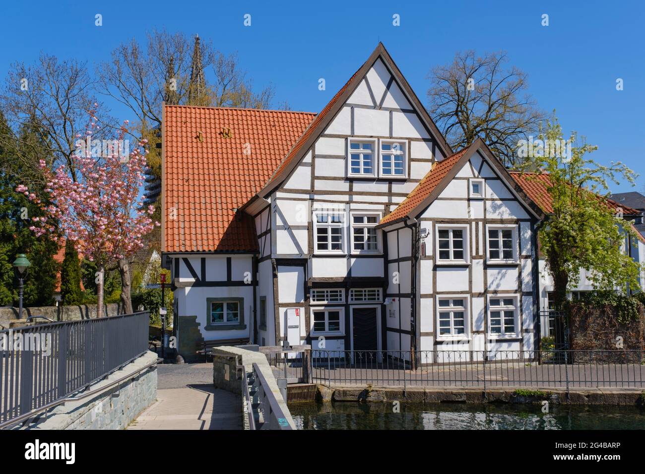 Tourist Information At A Half Timbered House, Soest, Westphalia ...