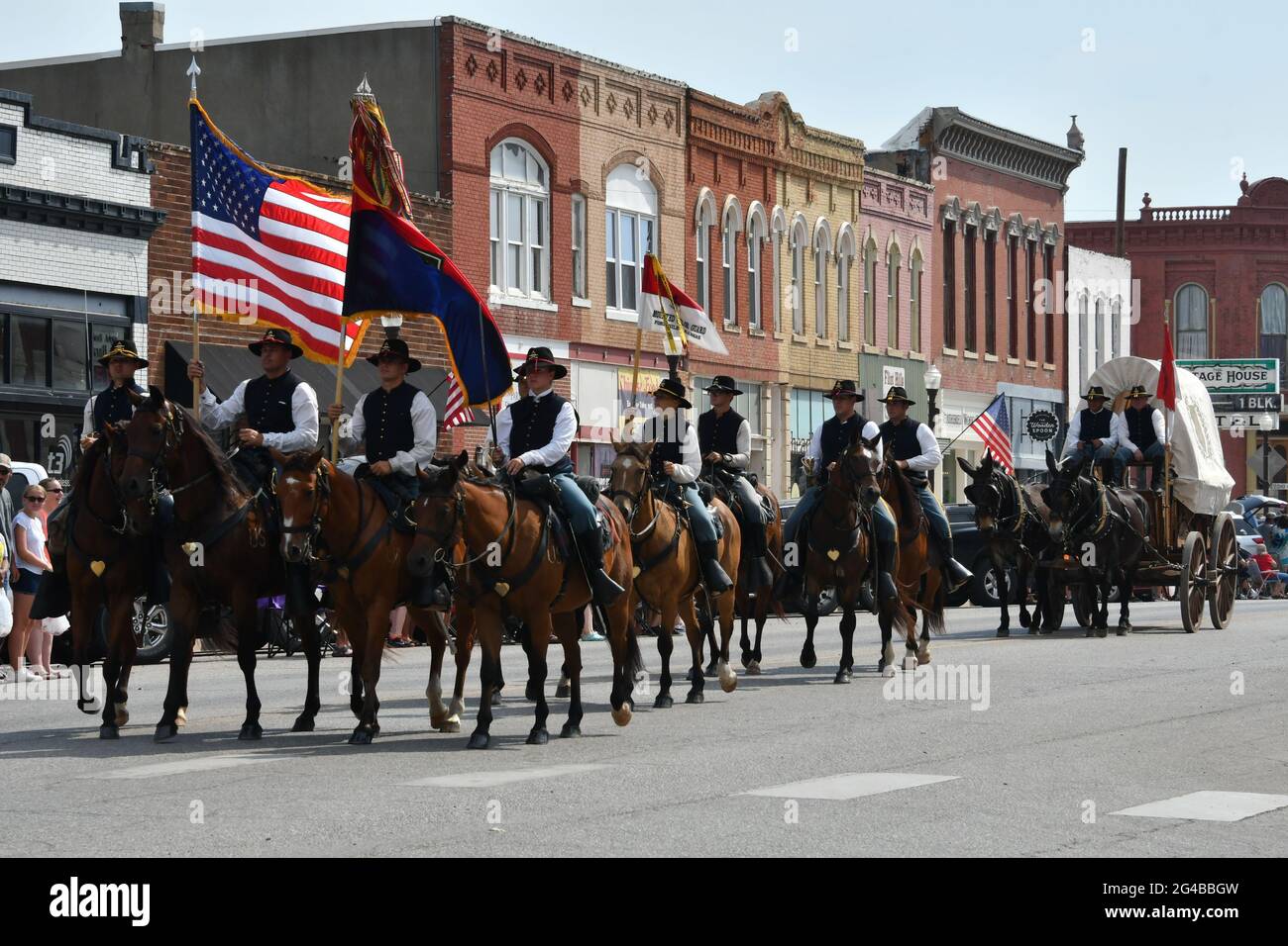 The commanding generals mounted color guard hi-res stock photography ...
