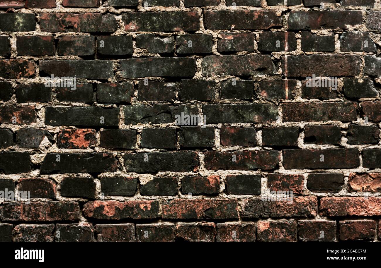 Brick wall. Red burnt brick. Background or texture of blocks of ...