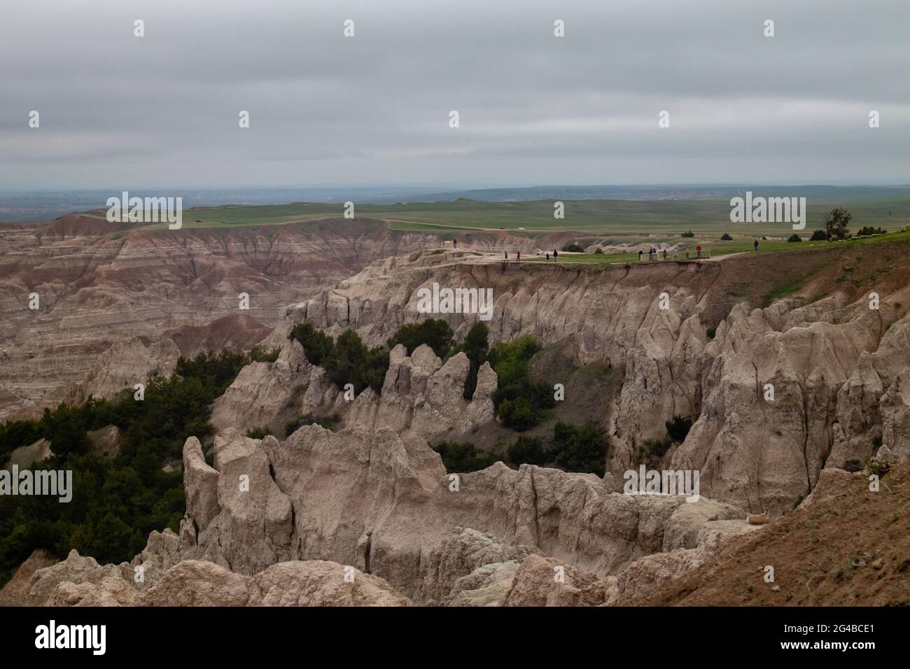 Badlands National Park, South Dakota, USA, May, 5th, 2021 with an ...