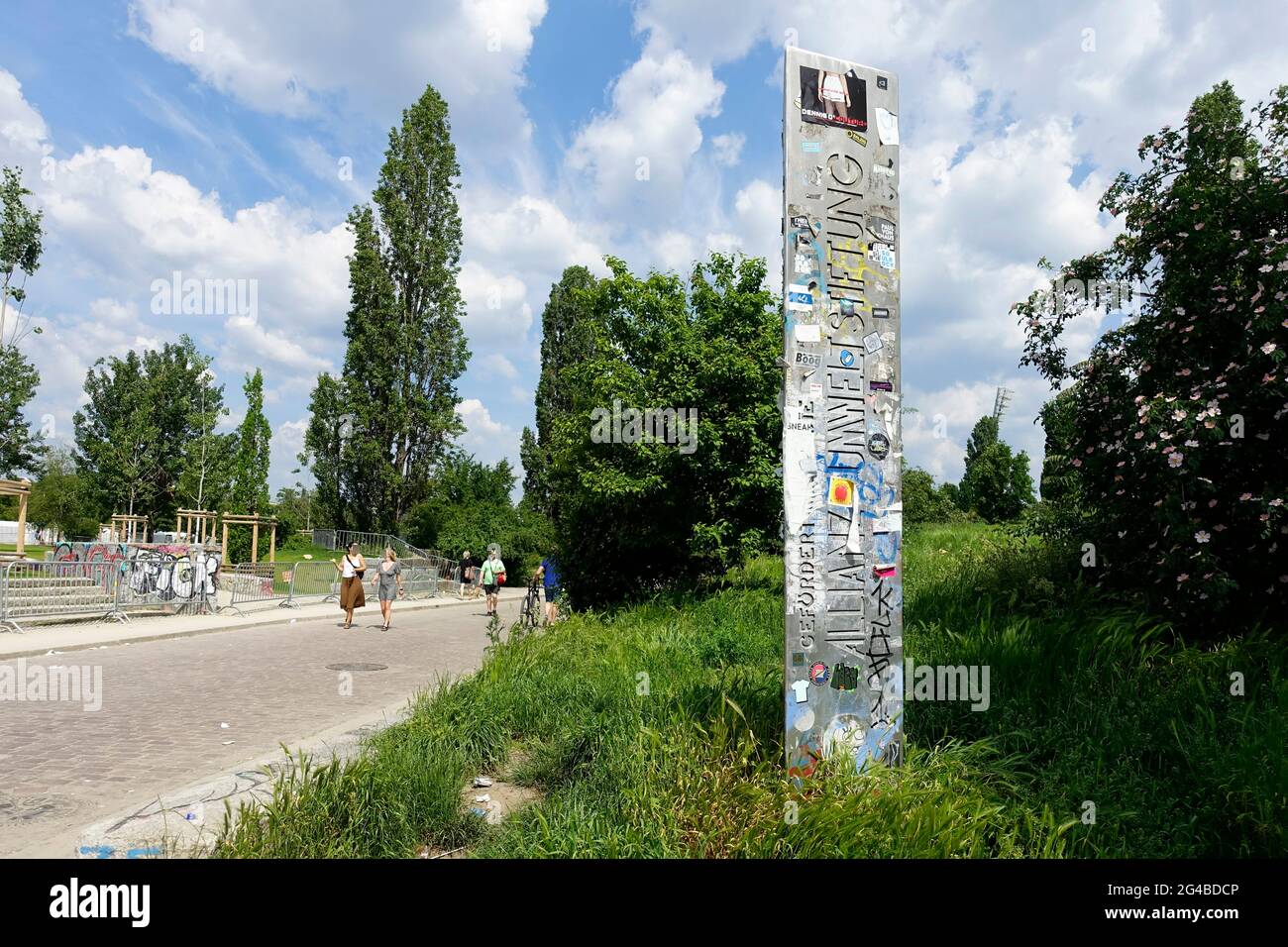 Mauerpark, public linear park in Berlin's Prenzlauer Berg district ...