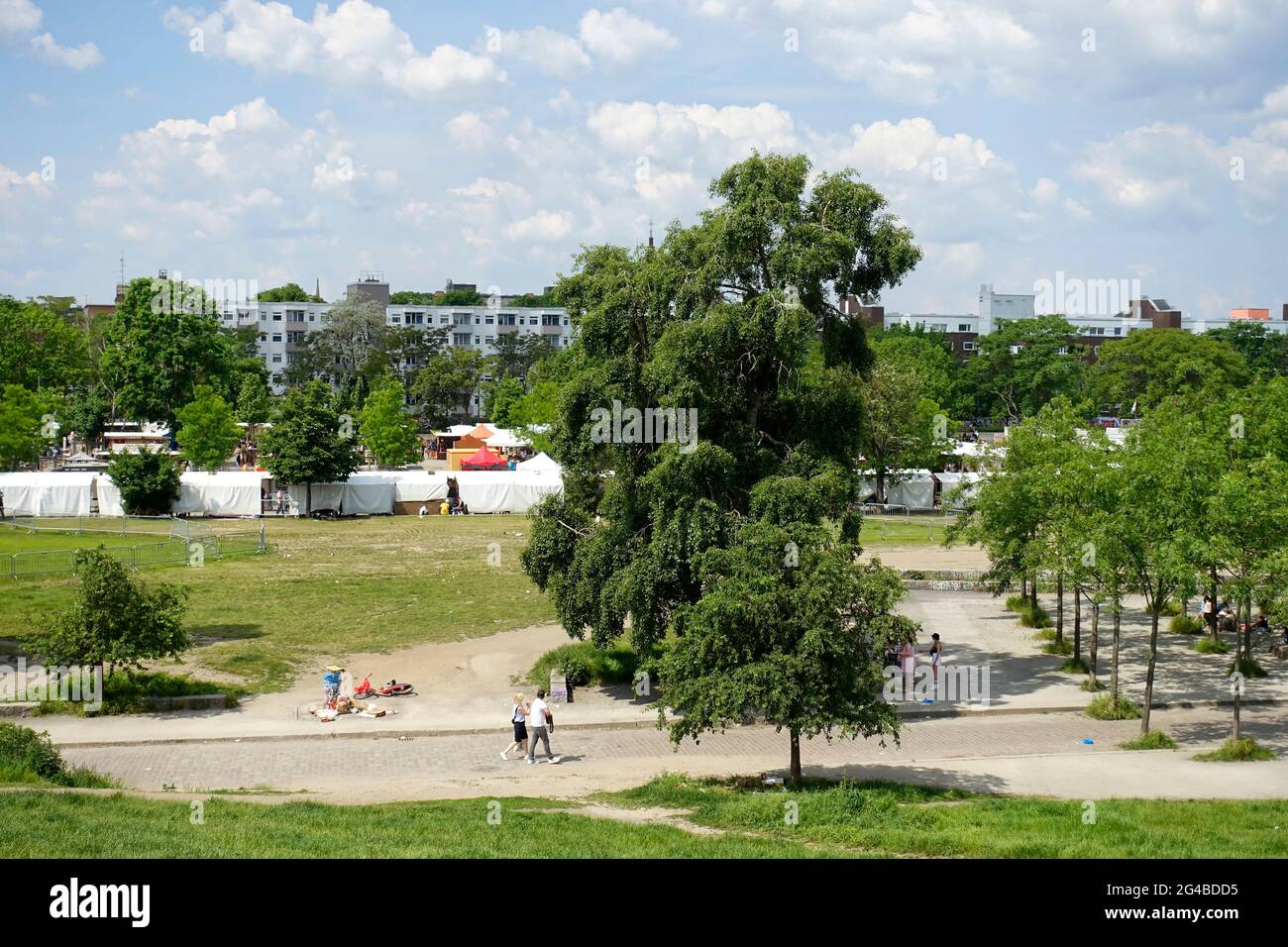 Mauerpark, public linear park in Berlin's Prenzlauer Berg district ...