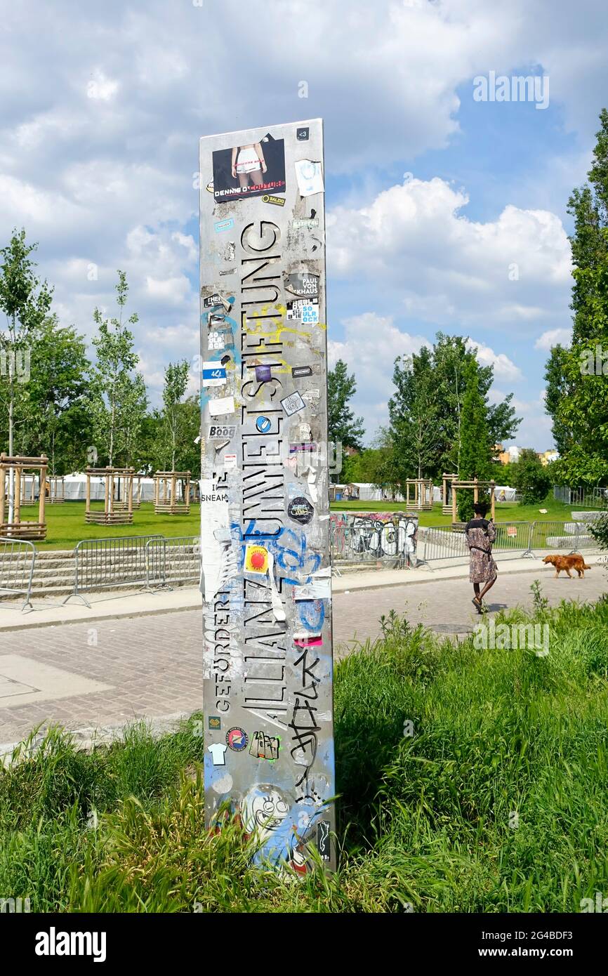 Mauerpark, public linear park in Berlin's Prenzlauer Berg district ...