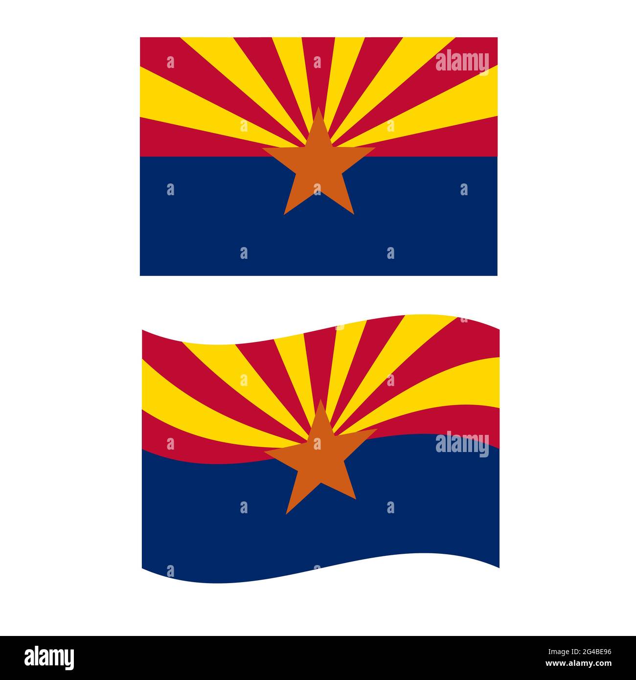 Flag of Arizona. United States of America. State symbol of Arizona ...
