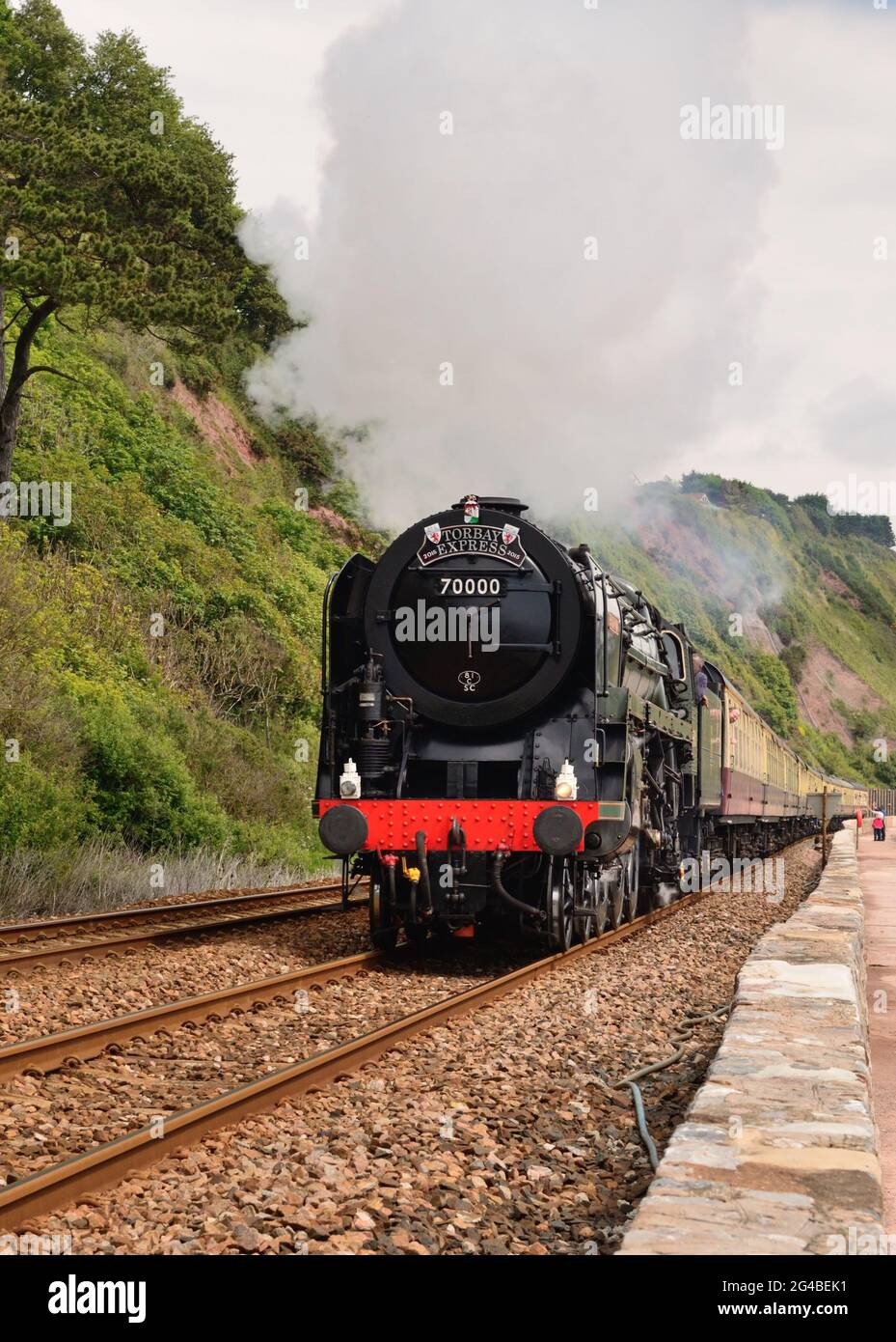 Britannia class no 70000 britannia steam locomotive hi-res stock ...
