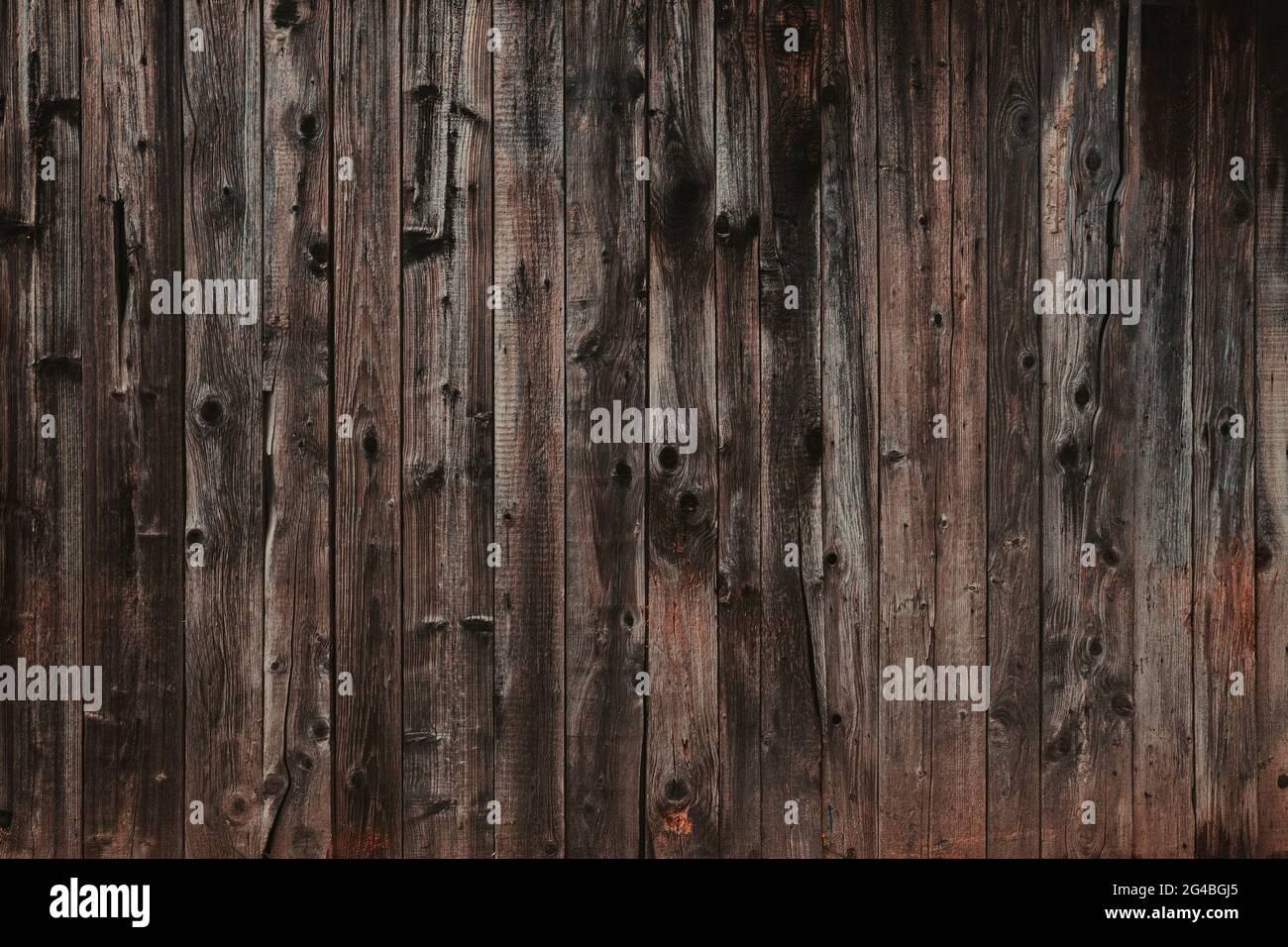 Rustic worn wooden wall surface for background, detailed texture of ...