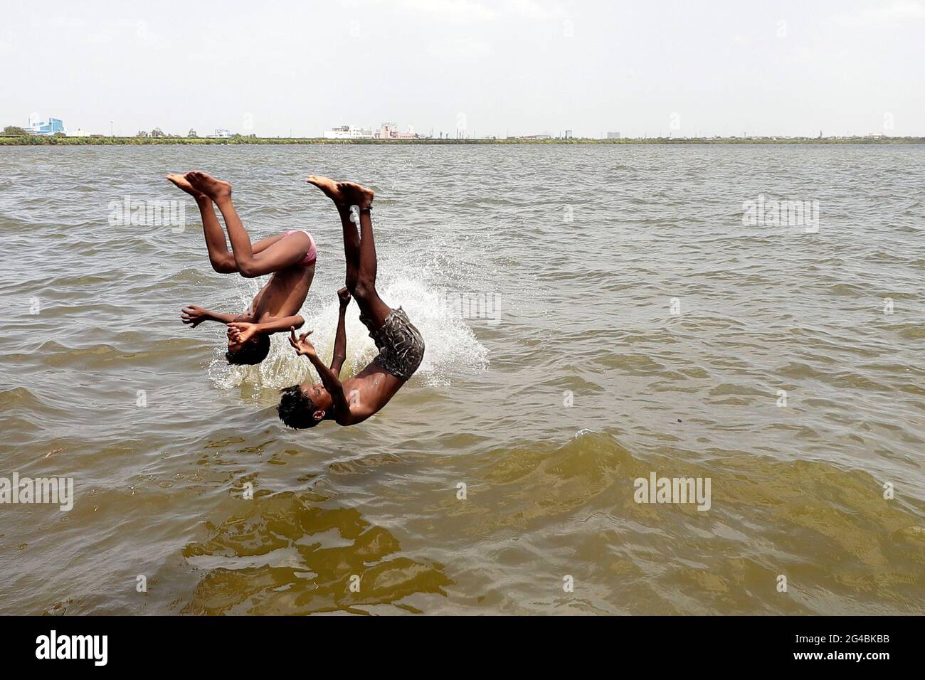 Chennai, Tamil Nadu, India. 20th June, 2021. Children seen playing at ...