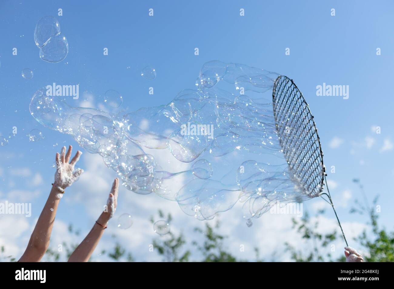 Sunlight catching bubbles hi-res stock photography and images - Alamy