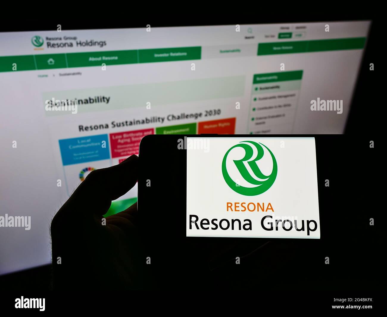 Resona bank logo hi-res stock photography and images - Alamy