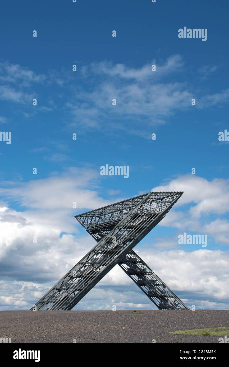 Saarpolygon, excursion destination and monument in Ensdorf Stock Photo ...