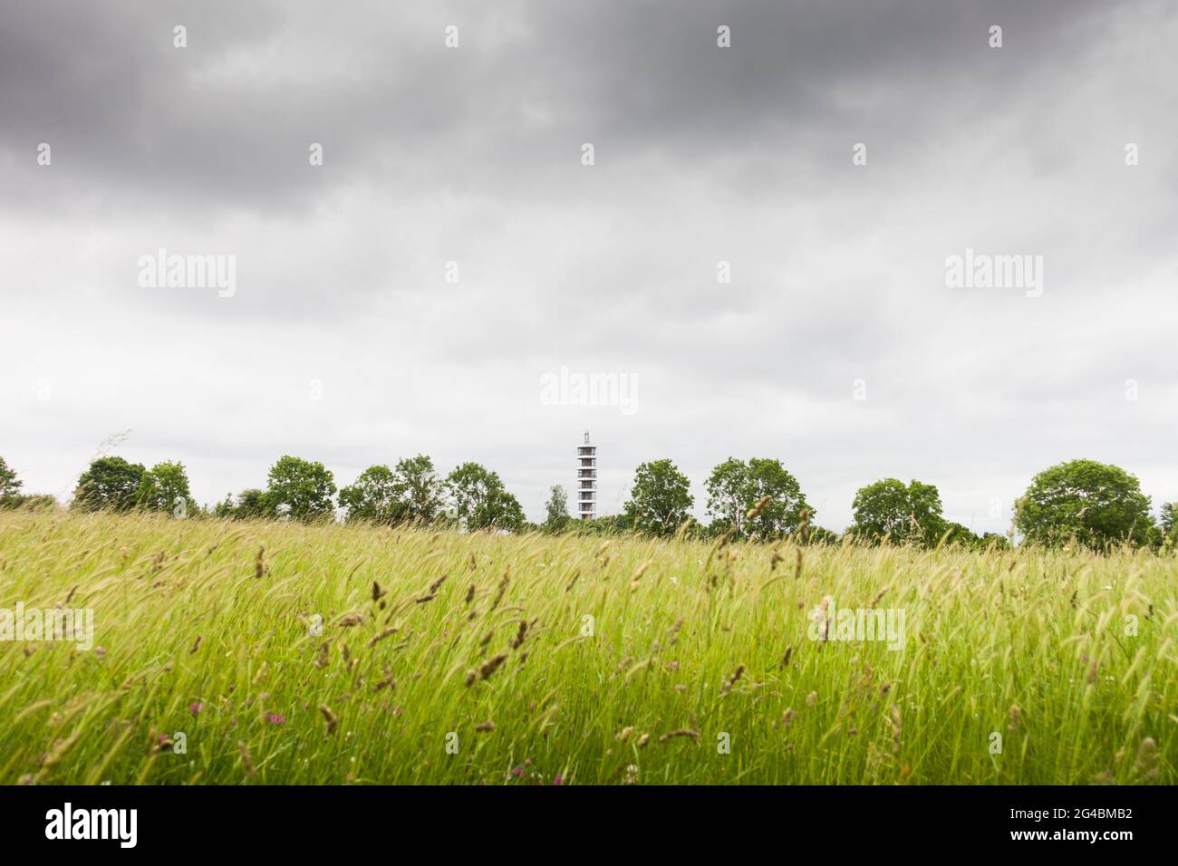 Purdown BT Tower in Stoke Park, Bristol, a reinforced concrete ...