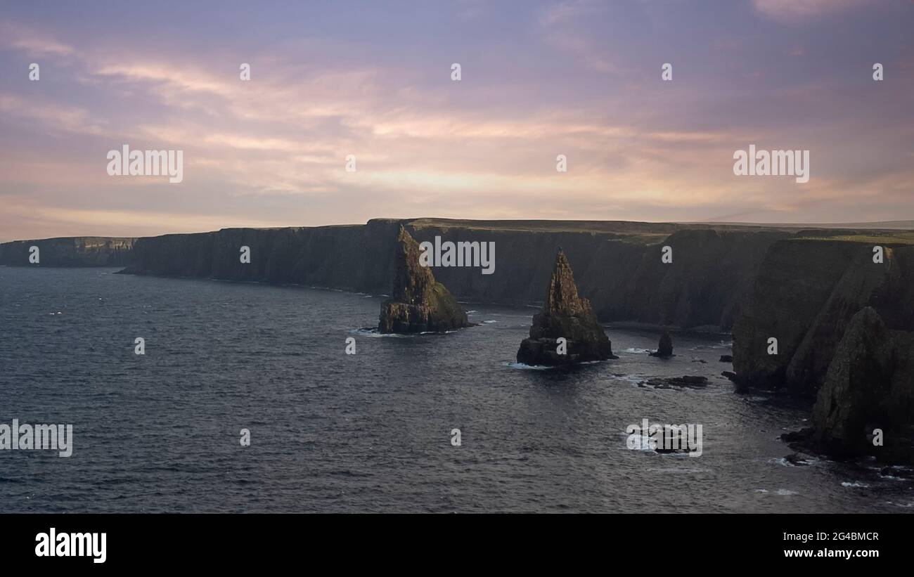 Duncansby Stacks in the very northeast corner of Scotland and the ...