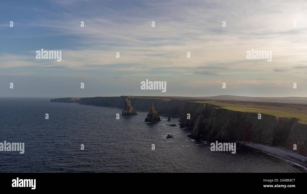 Duncansby Stacks in the very northeast corner of Scotland and the ...