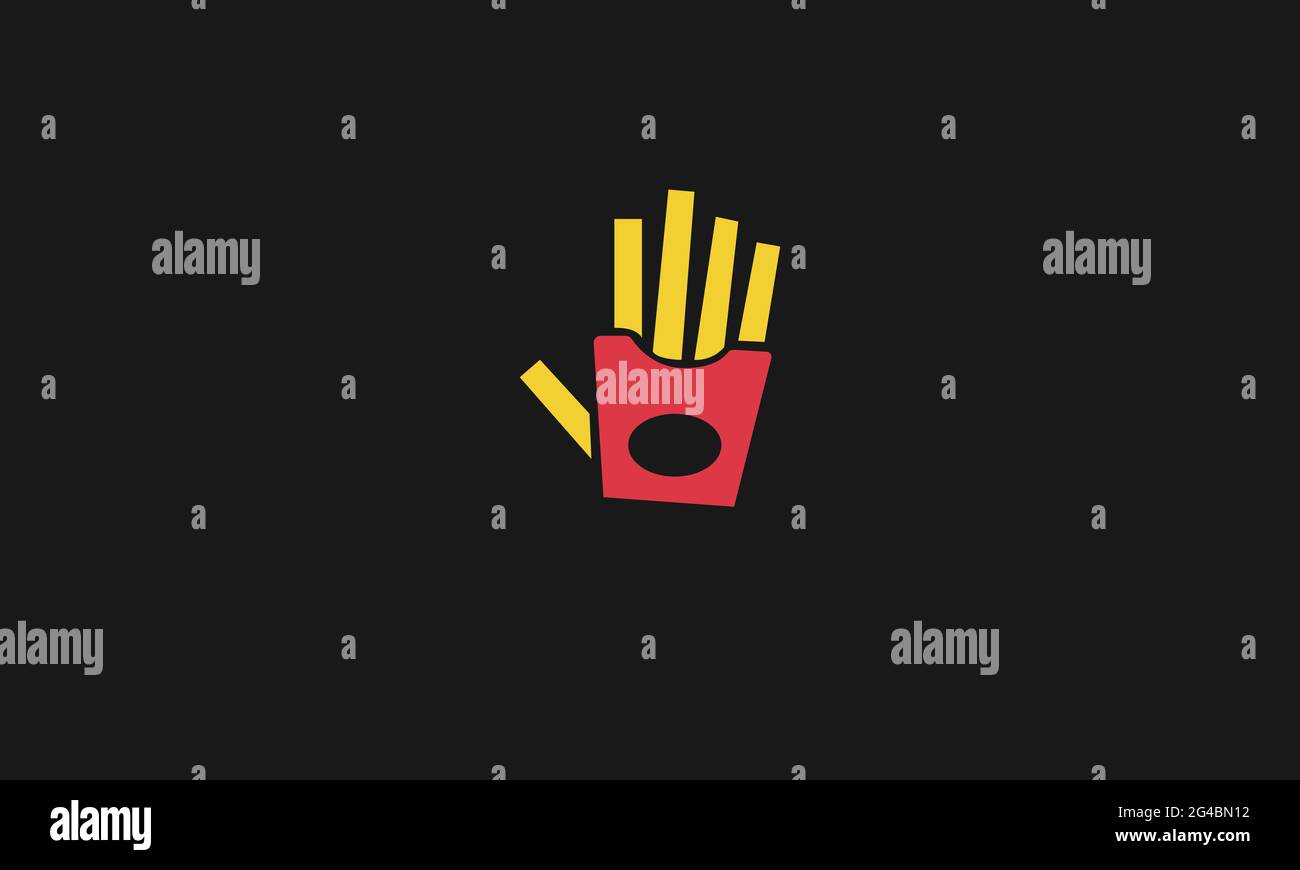French fries bucket Stock Vector Images - Alamy