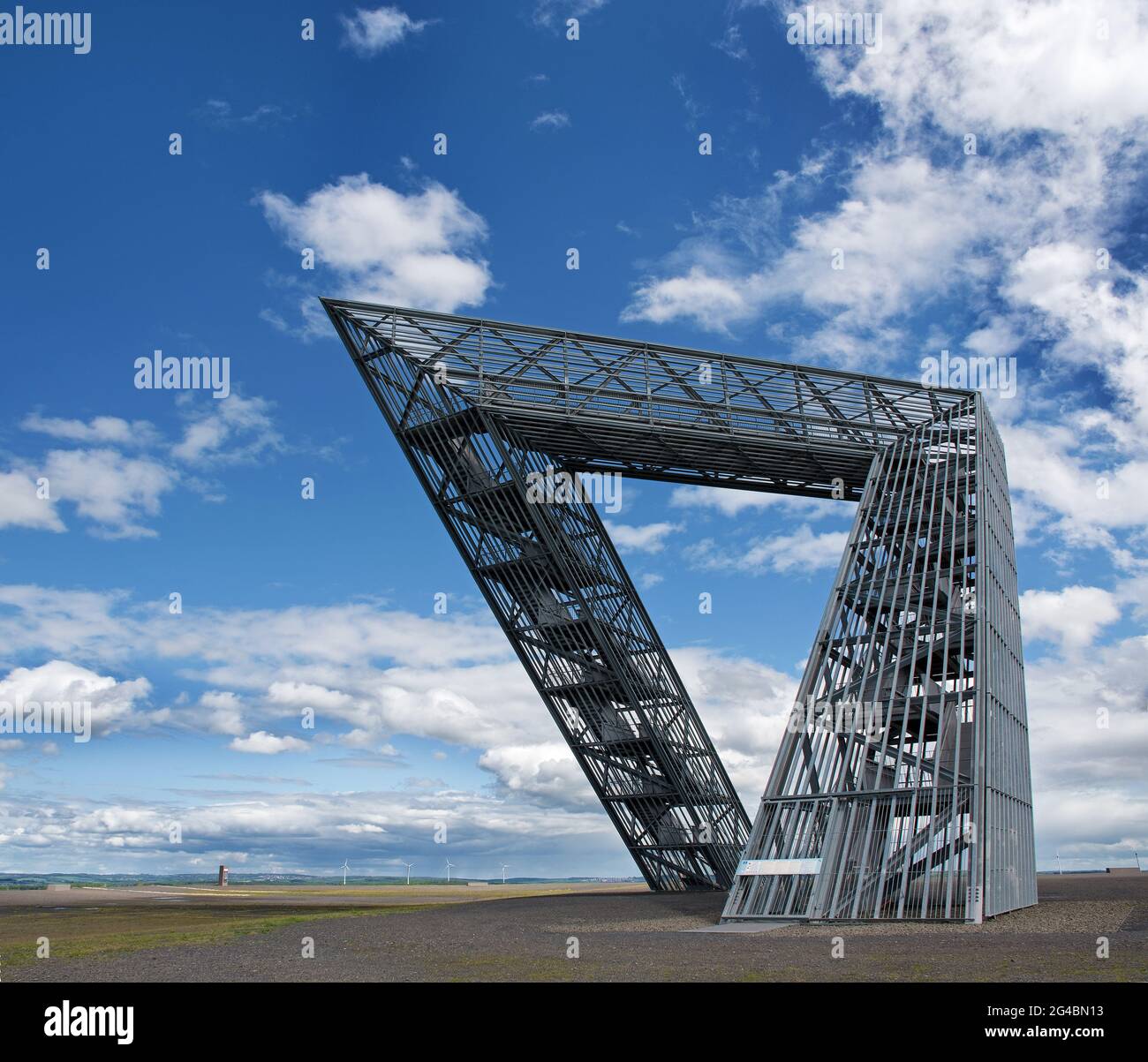 Saarpolygon, excursion destination and monument in Ensdorf Stock Photo ...