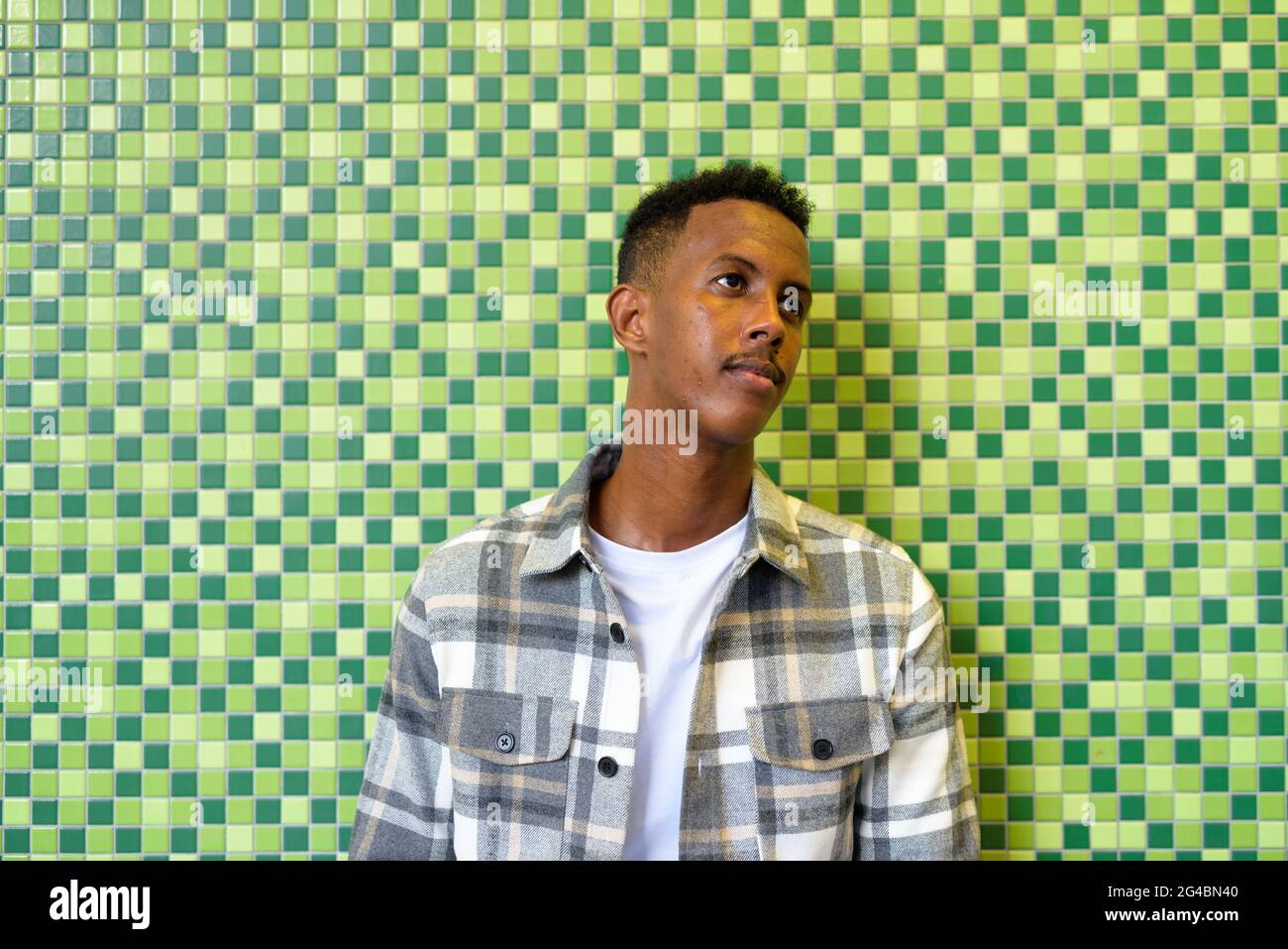 Horizontal portrait male colorful hi-res stock photography and images ...