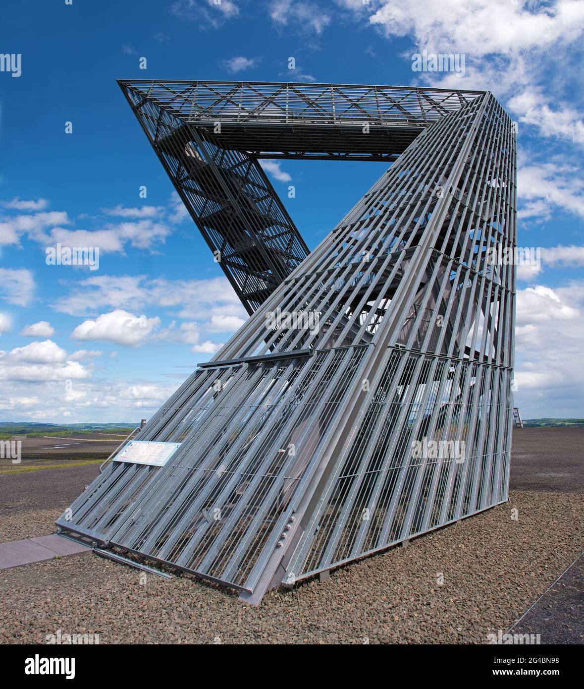 Saarpolygon, excursion destination and monument in Ensdorf Stock Photo ...