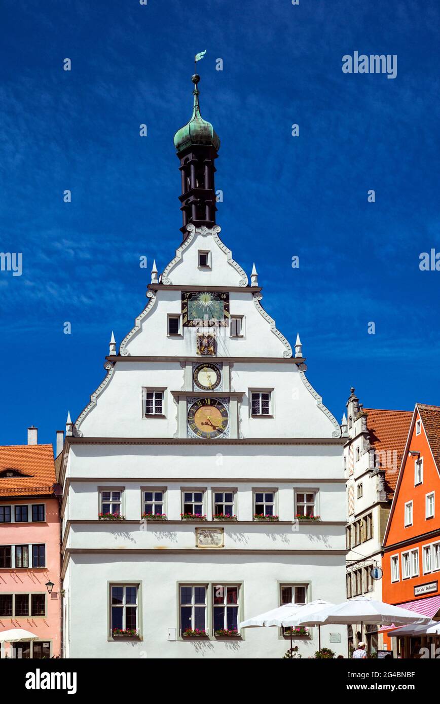 Rothenburg ob der tauber, germany clock hi-res stock photography and ...
