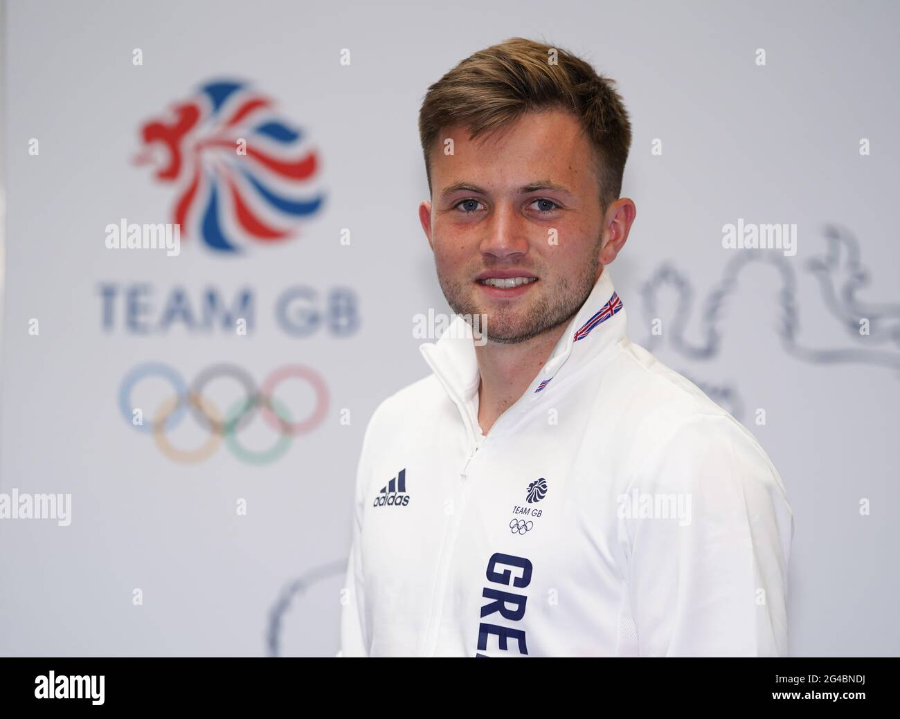 Zach Wallace during the kitting out session for the Tokyo Olympics 2020 at the Birmingham NEC ...