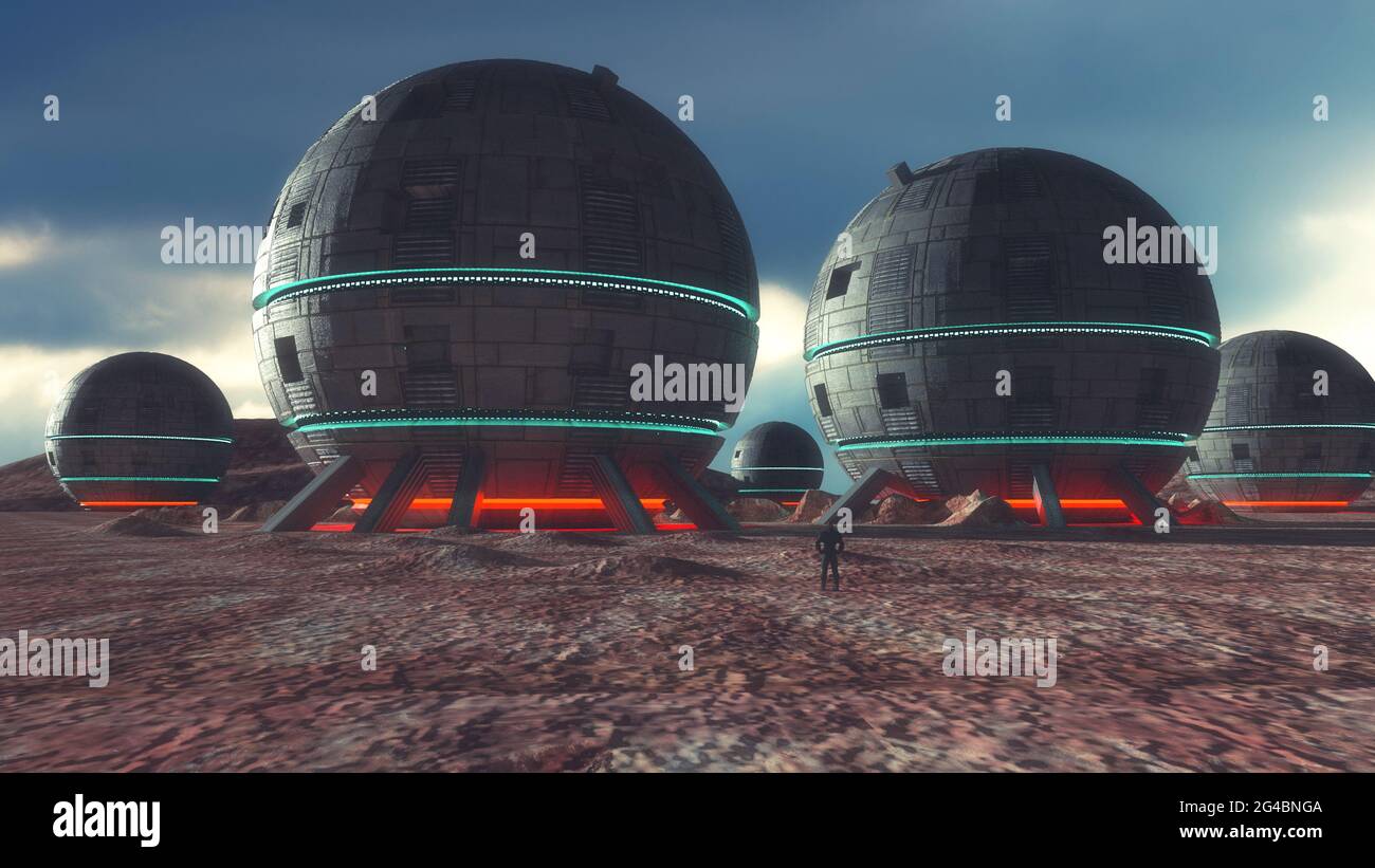 Mars base colony expedition on hi-res stock photography and images - Alamy