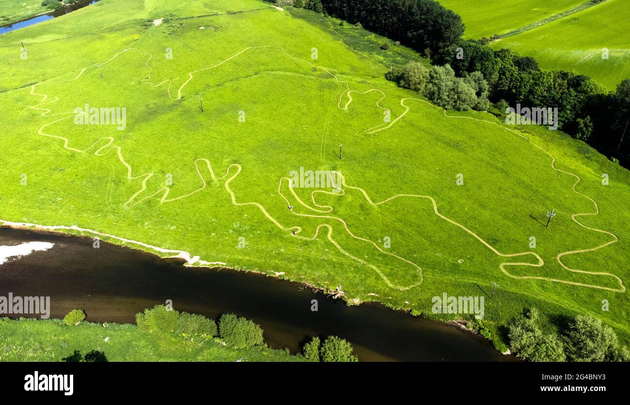 Jedburgh map hi-res stock photography and images - Alamy