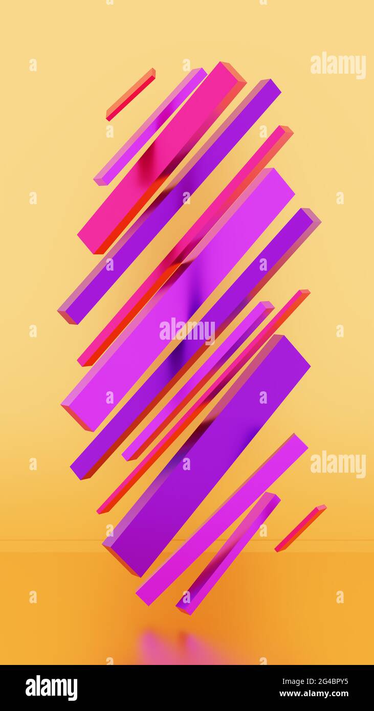 Abstract shape floating in a zero gravity space. 3D illustration Stock ...