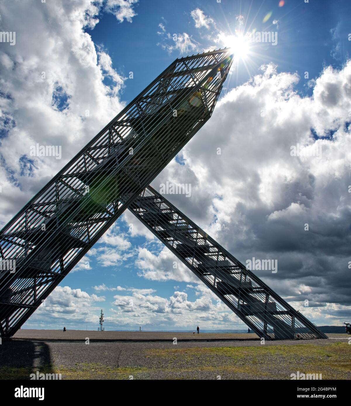 Saarpolygon, excursion destination and monument in Ensdorf Stock Photo ...