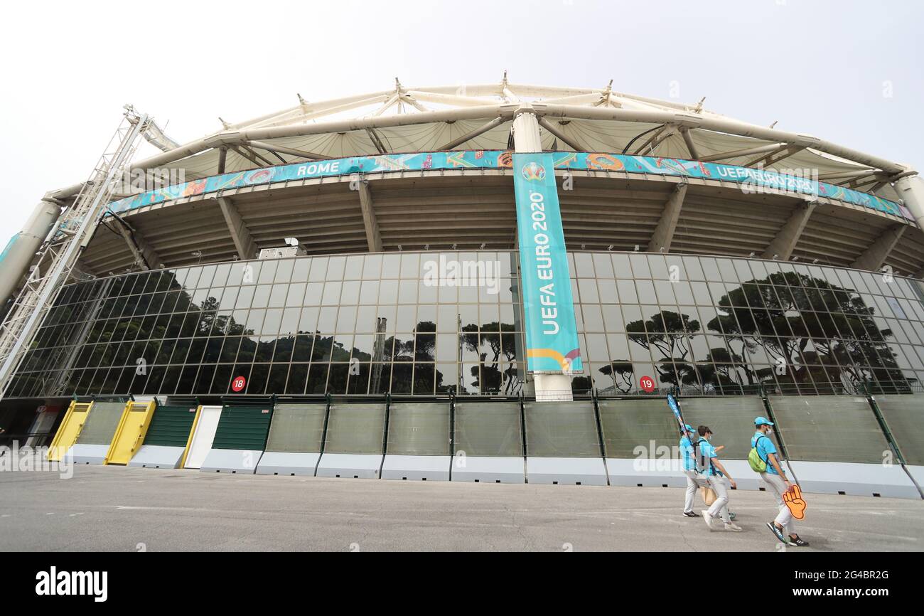 Rome, Italy, 20th June 2021. General view of the Stadium during the ...