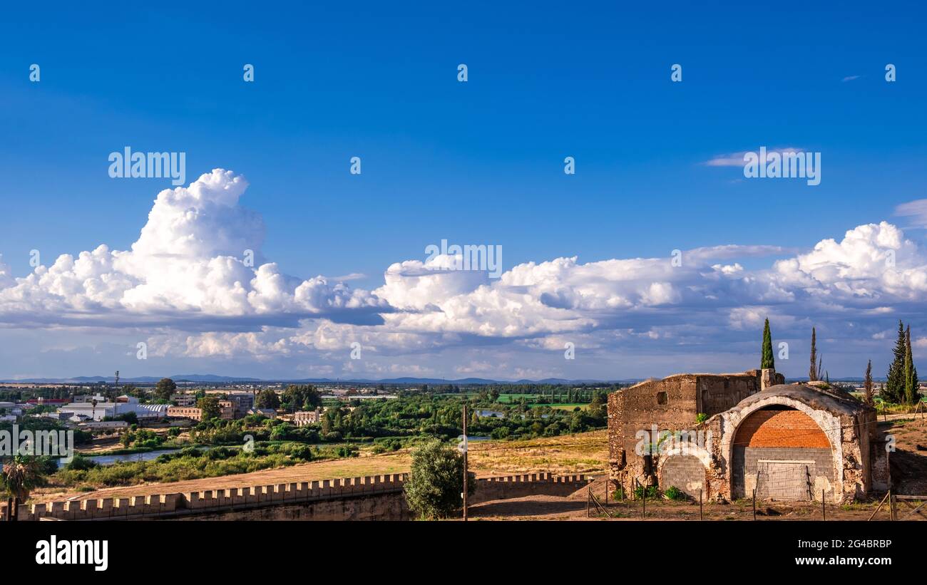Ruins in the Alcazaba of Badajoz. Landscapes of Extremadura. Rural ...