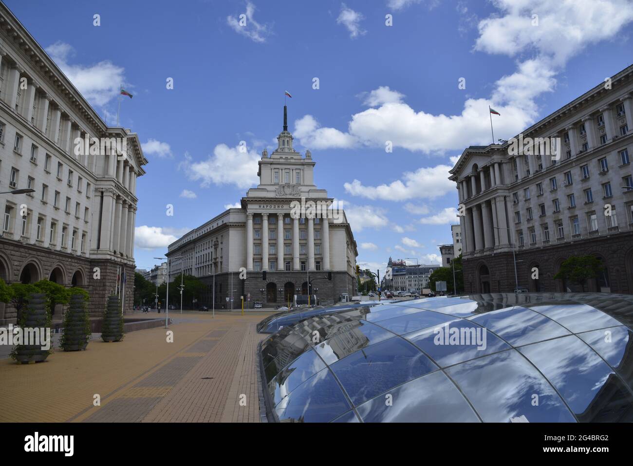 Overview towards the new National Assembly building on Nezavisimost ...