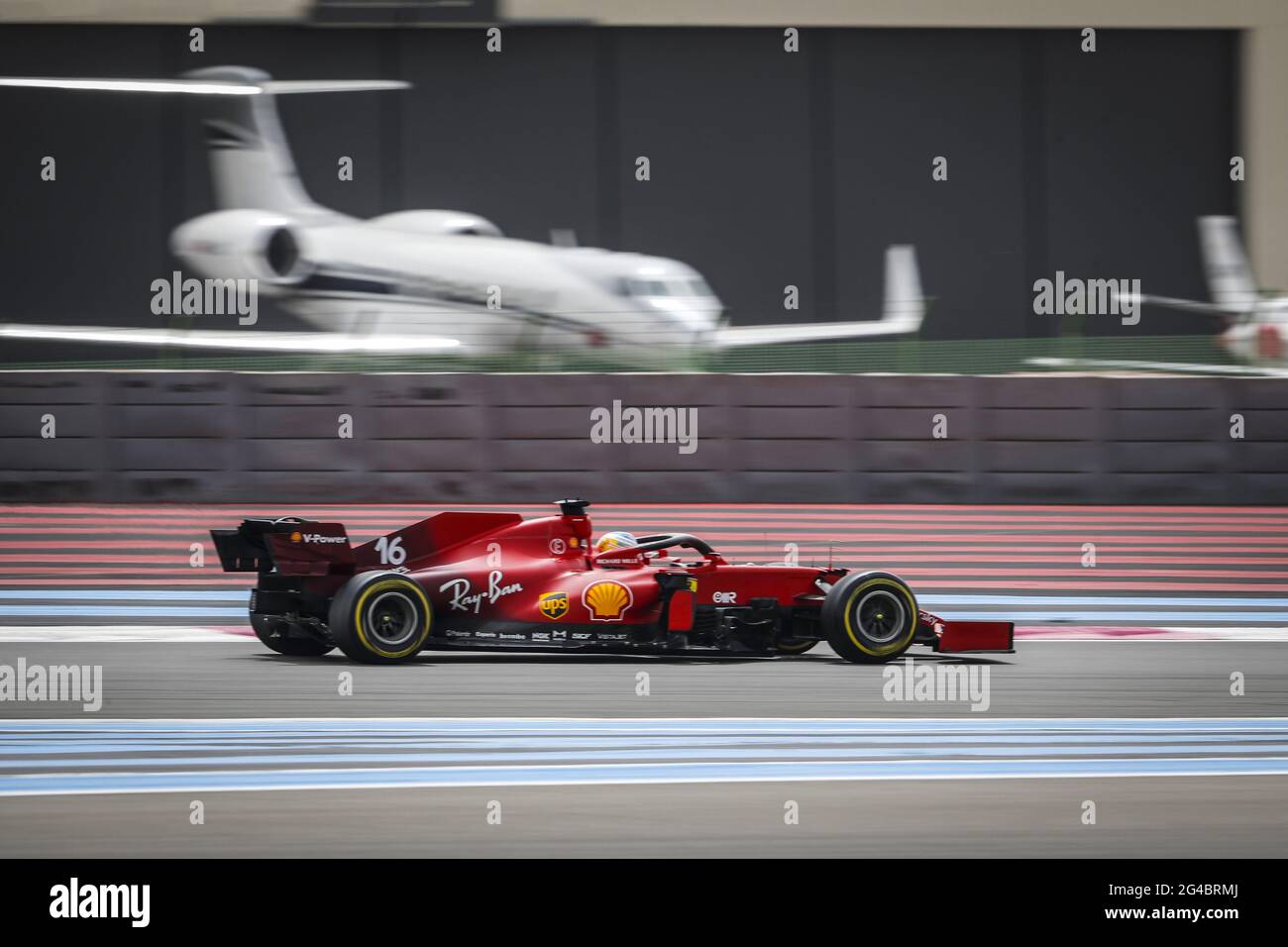 16 LECLERC Charles (mco), Scuderia Ferrari SF21, action during the ...