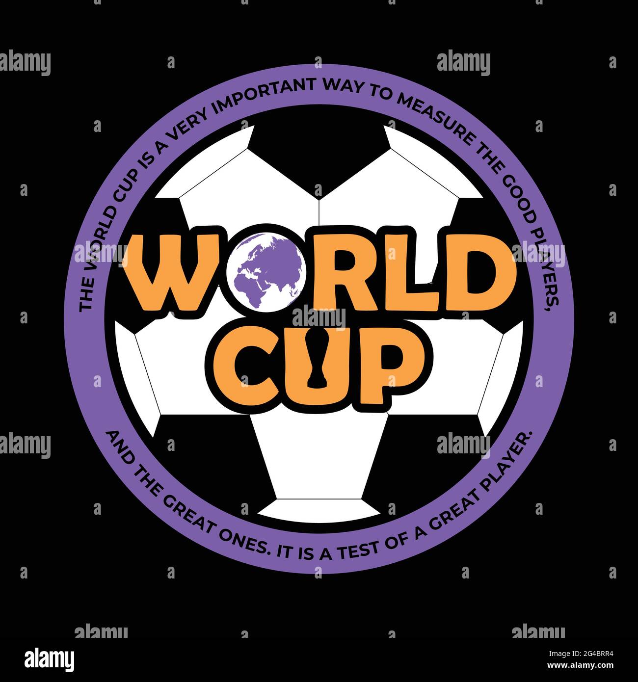 World cup vector t-shirt design with world map, world cup icon, and ...
