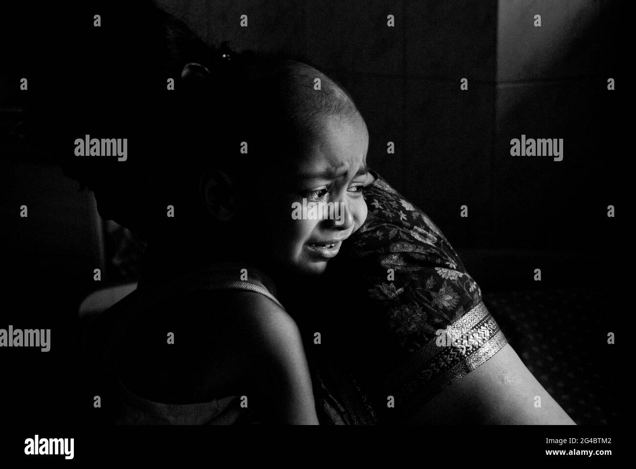 A baby crying. Bangladesh Stock Photo - Alamy