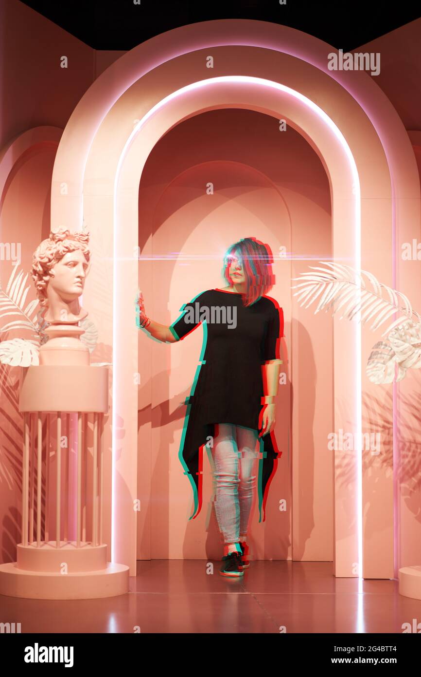 Beautiful women in cyber hi-res stock photography and images - Alamy