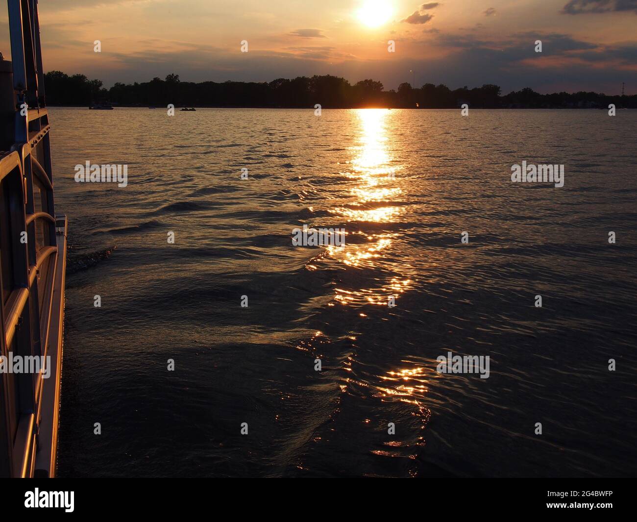 Reflection reflecting on boat michigan hi-res stock photography and ...