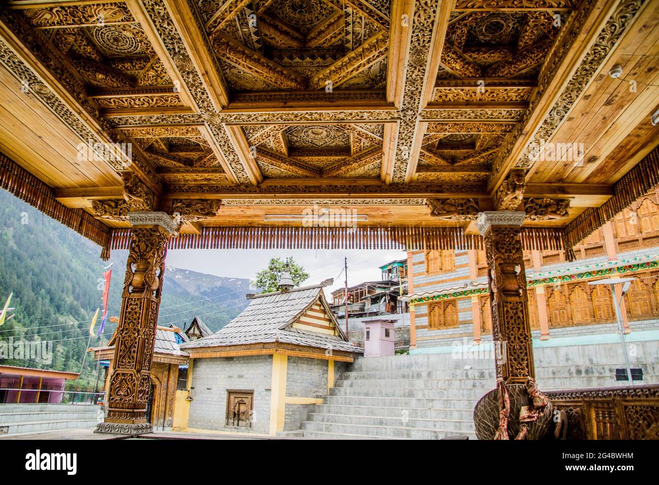 Temples in Himachal Pradesh, Sangla and Chitkul Stock Photo - Alamy