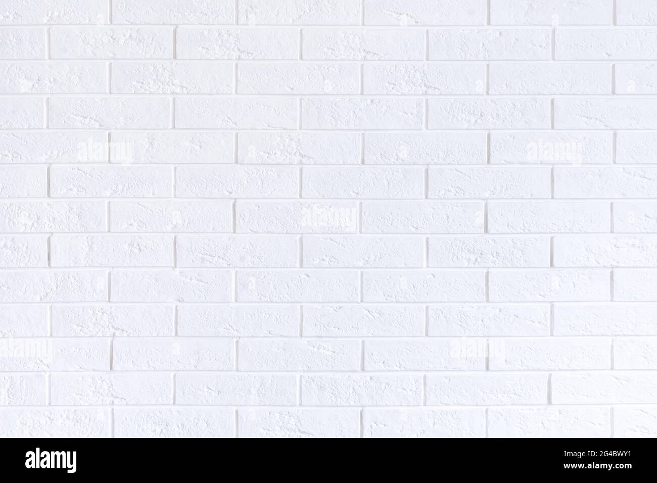 Modern white brick wall texture for background Stock Photo - Alamy