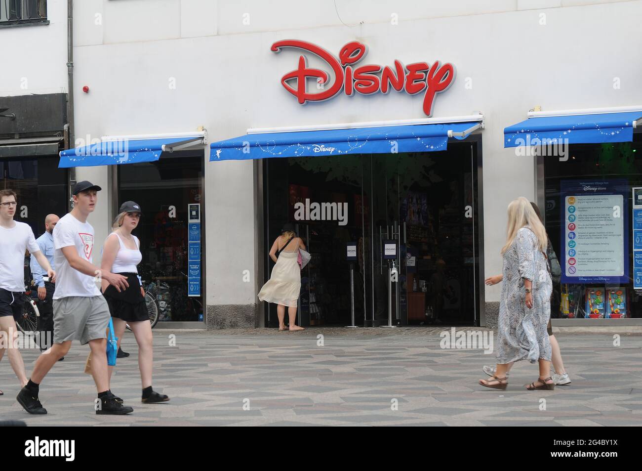 Copenhagen, Denmark. 20 June 2021,Disney store open for sundays ...