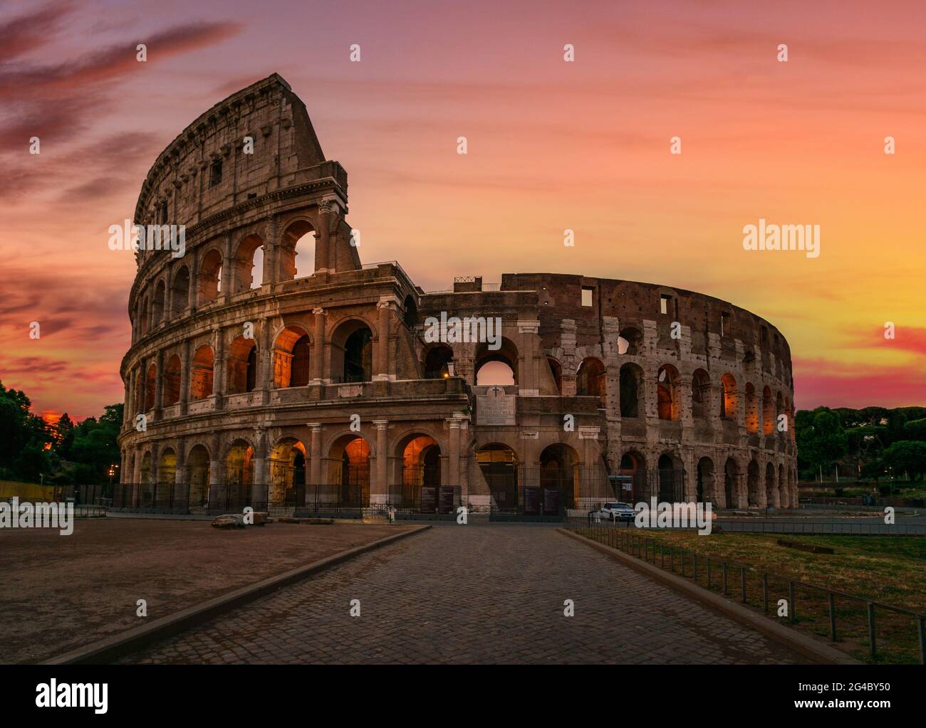 The roman colosseum top view hi-res stock photography and images - Alamy
