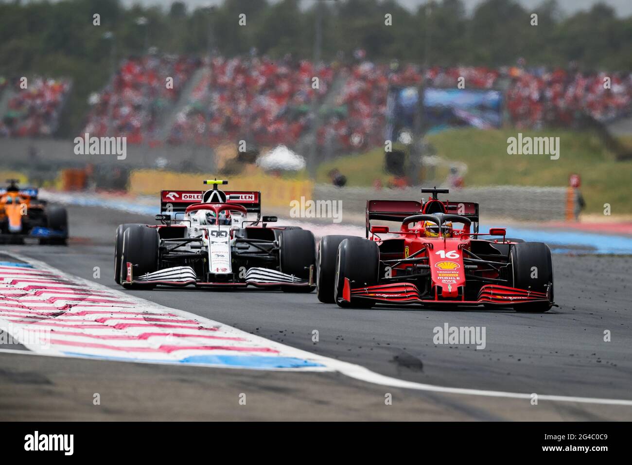 16 LECLERC Charles (mco), Scuderia Ferrari SF21, 99 GIOVINAZZI Antonio ...