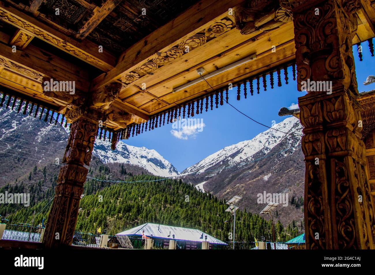 Temples in Himachal Pradesh, Sangla and Chitkul Stock Photo - Alamy