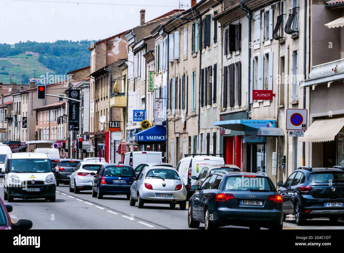 RN7, Tain l'Hermitage, Drome, Rhône Valley, AURA, France Stock Photo ...