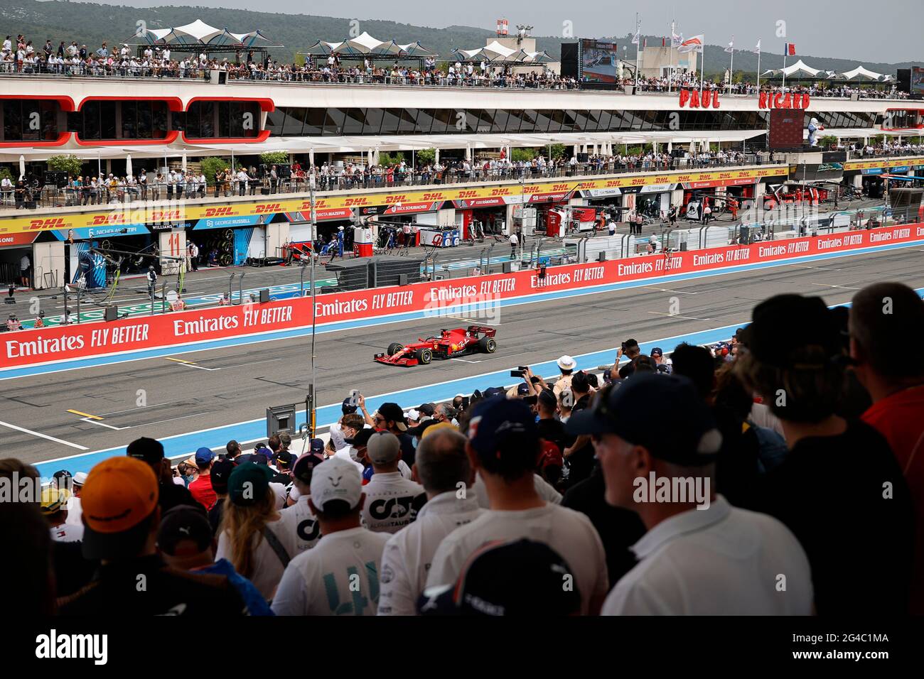 16 LECLERC Charles (mco), Scuderia Ferrari SF21, action during the ...