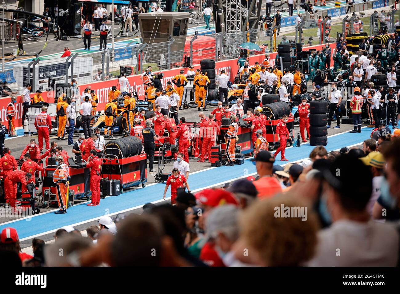 Starting grid during the Formula 1 Emirates Grand Prix de France 2021 ...