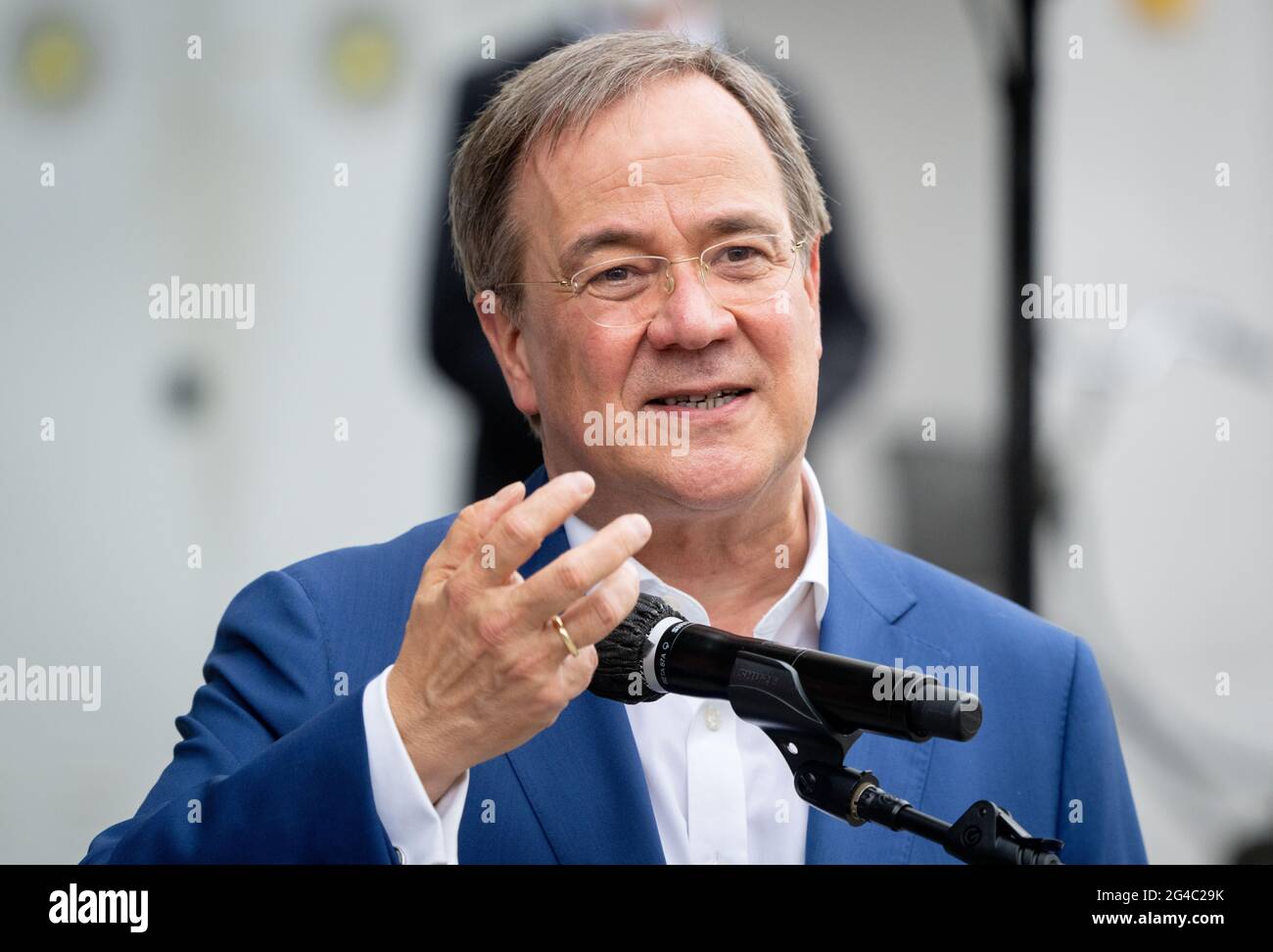 Berlin, Germany. 20th June, 2021. Armin Laschet, CDU candidate for ...