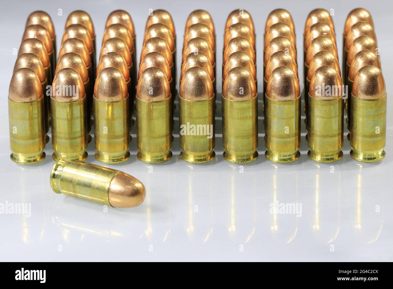 pack of bullet 11 mm or .45 acp FMJ (Full Metal Jacket ) ready for use ...